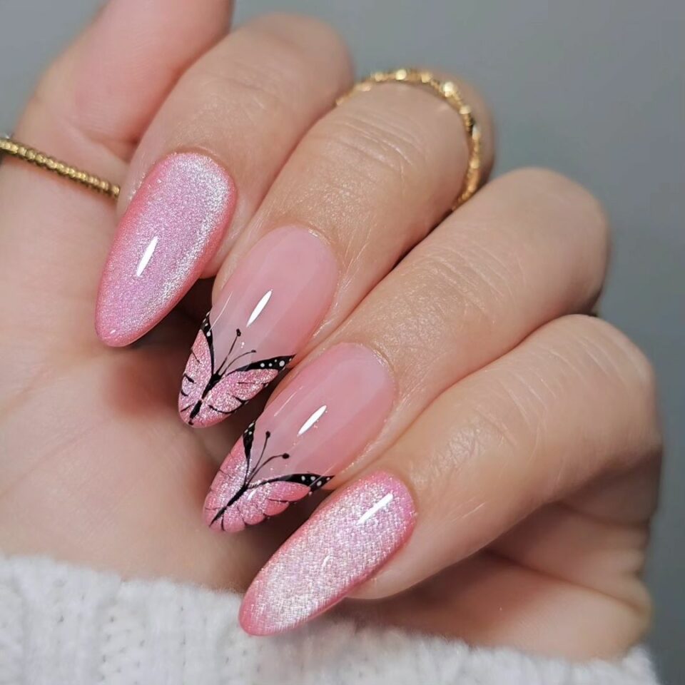 20 Beautiful Butterfly Nails To Make You Flutter