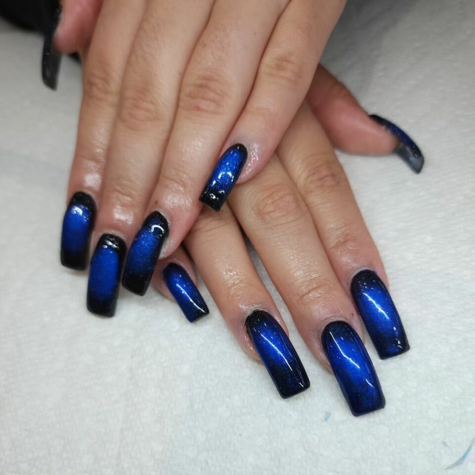 20 Blue Nail Designs That Won't Leave You Feeling Blue
