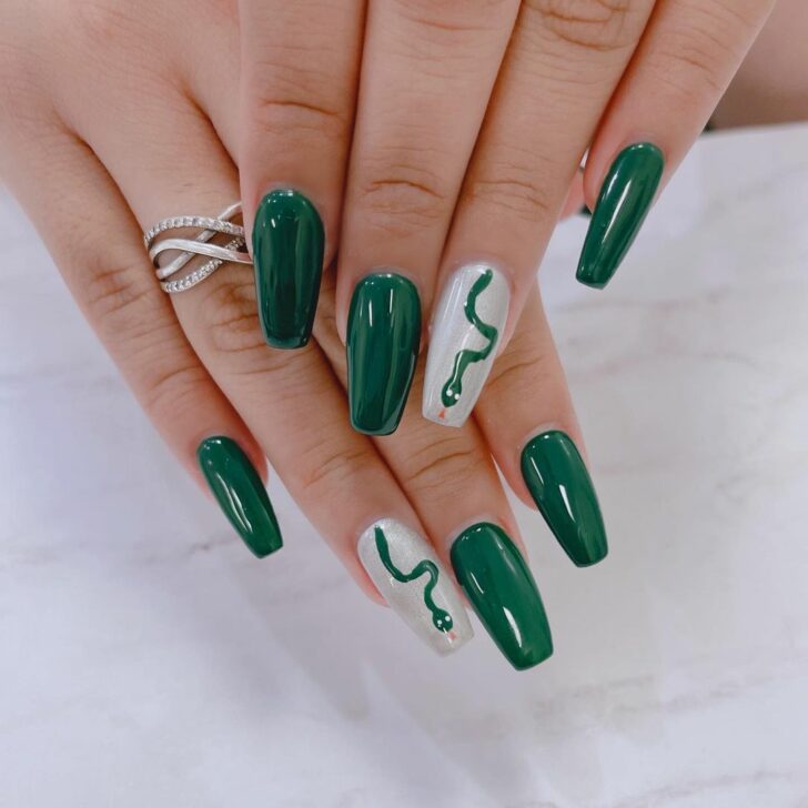 20 Green Nail Designs To Make Everyone Green With Envy