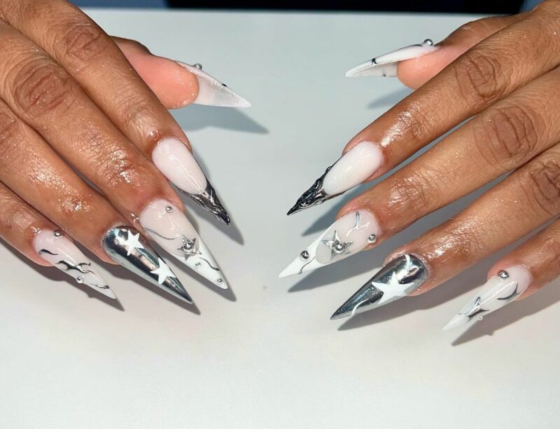 20 Silver Nail Designs To Bring A Silver Lining To Any Cloud