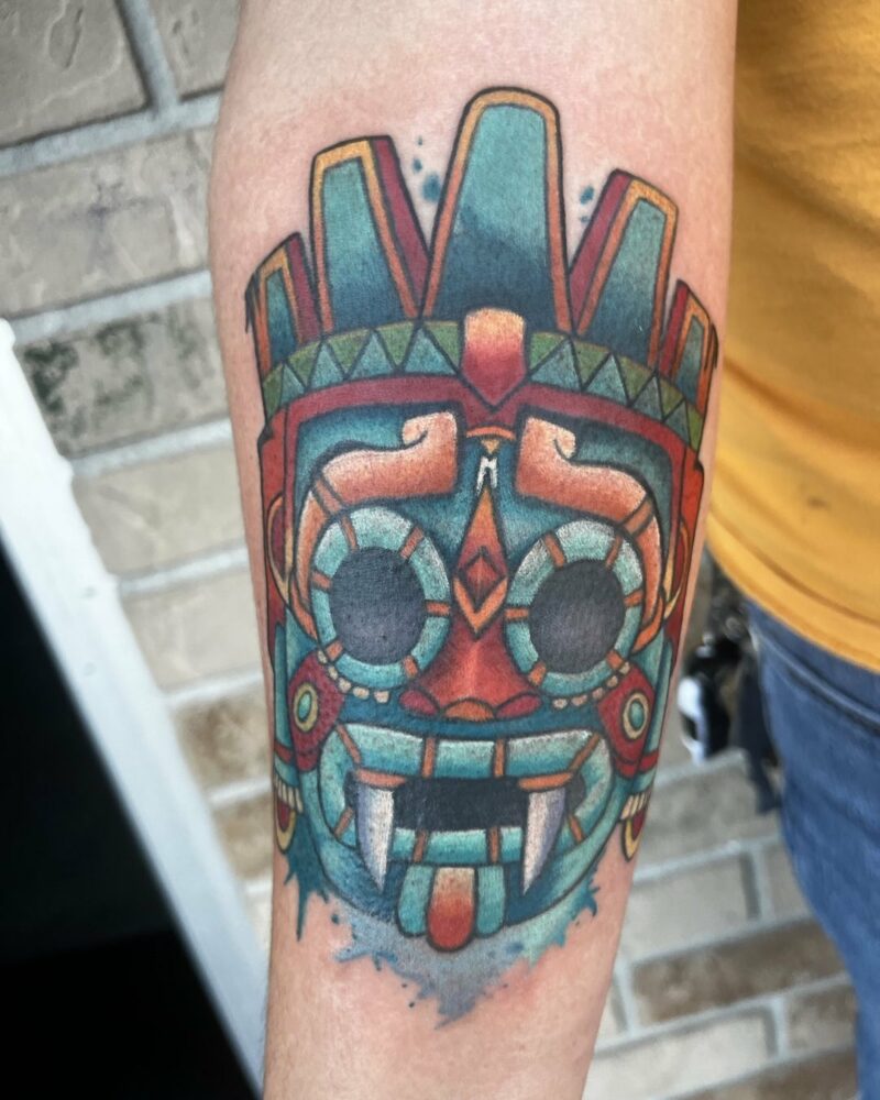 20 Awesome Aztec Tattoos That Will Steal Your Heart