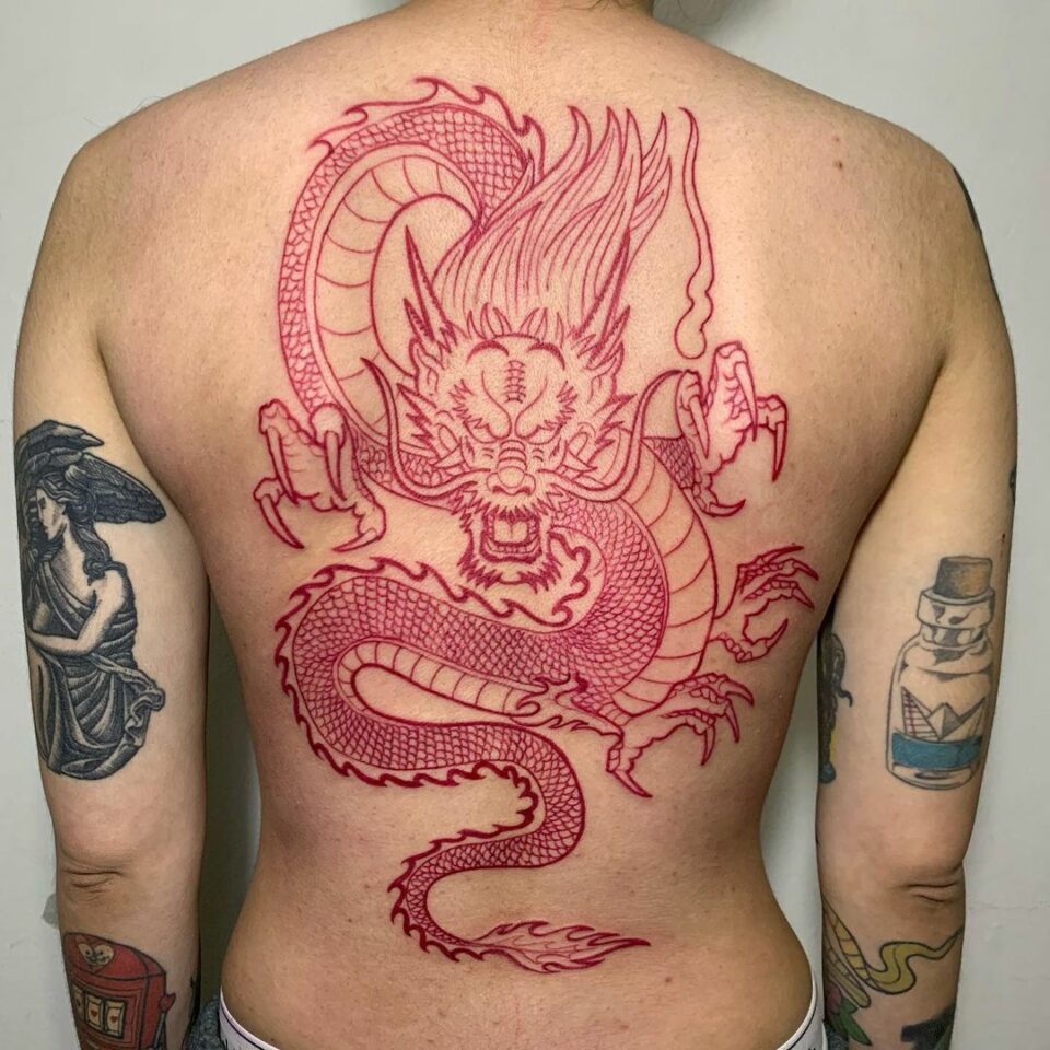 20 Epic Red Dragon Tattoo Ideas You’ll Be Obsessed With