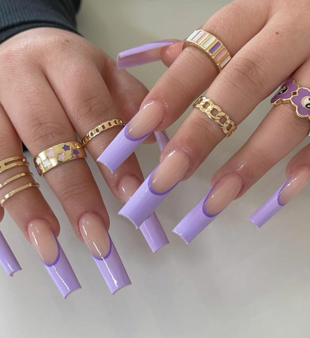 20 Creative Ideas To Get The Hottest Purple Nails