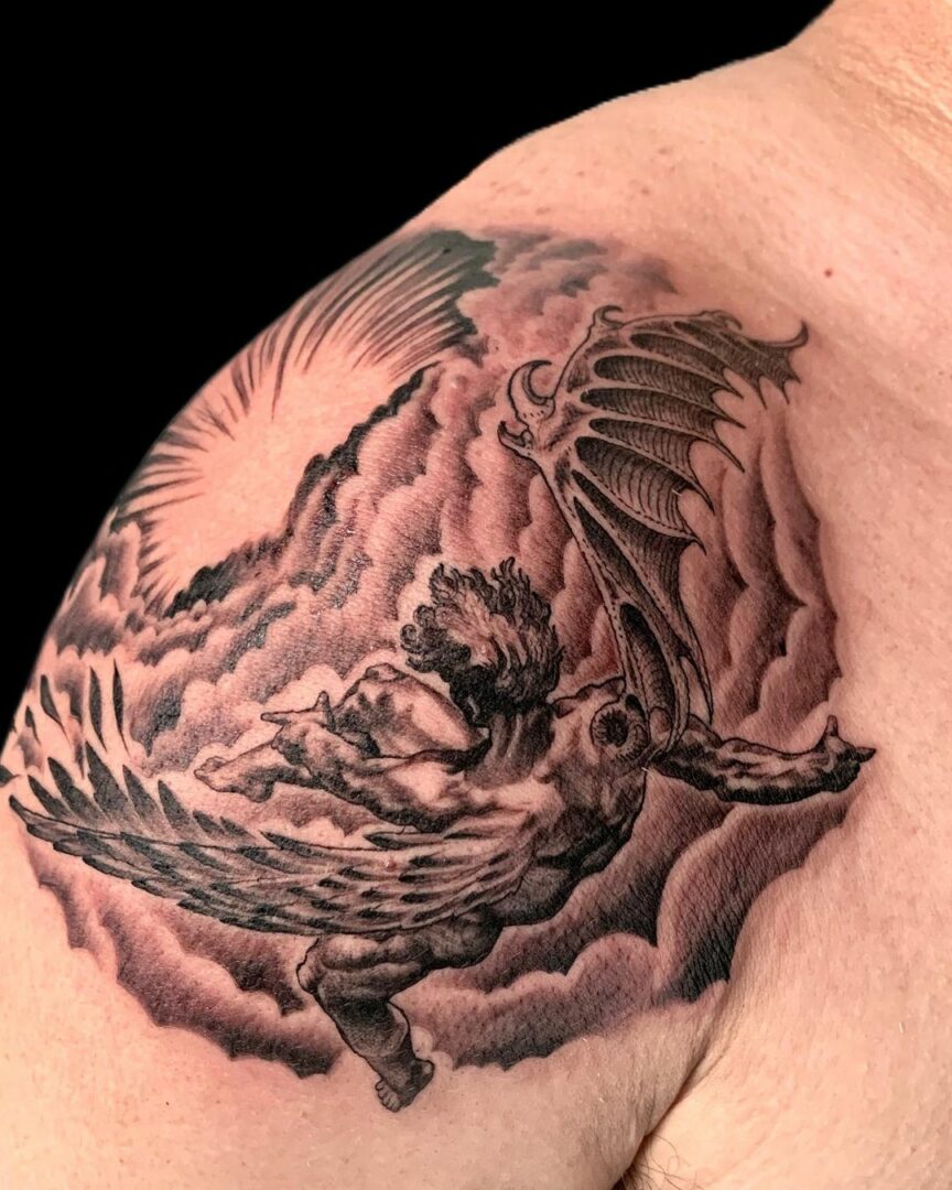 20 Iconic Icarus Tattoos To Remind You Not To Soar Too High