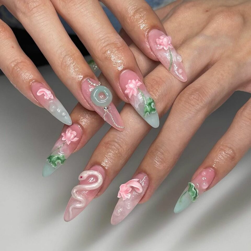 18 Dazzling Floral Nail Designs To Rock Each Season