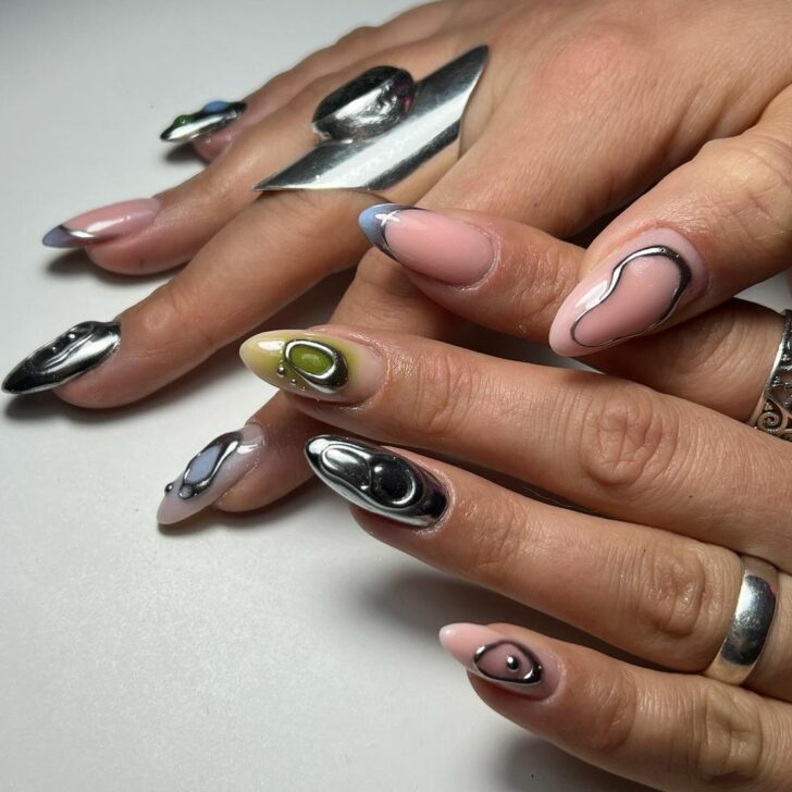 20 Silver Nail Designs To Bring A Silver Lining To Any Cloud