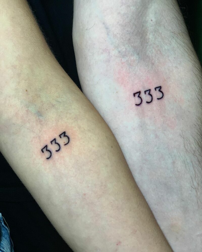 20 Exciting 333 Tattoo Ideas To Make You Chase Your Goals