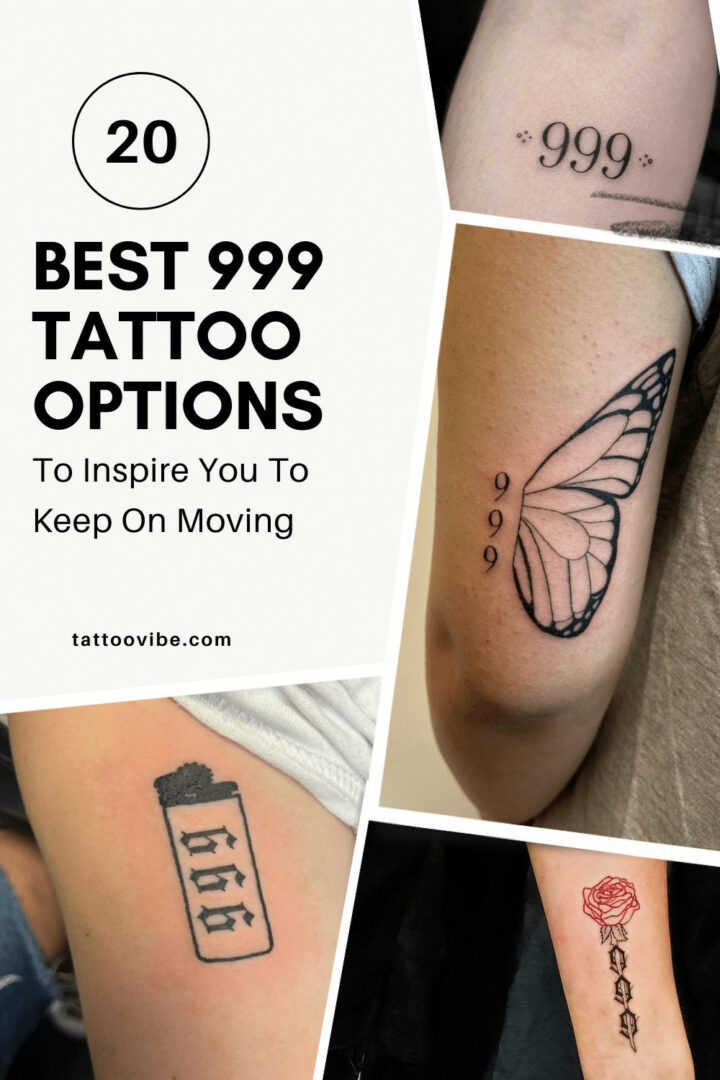 20 Best 999 Tattoo Options To Inspire You To Keep On Moving