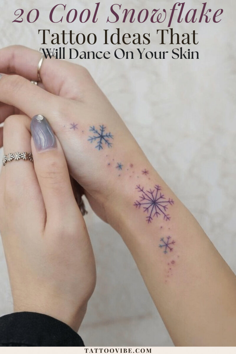 20 Cool Snowflake Tattoo Ideas That Will Dance On Your Skin