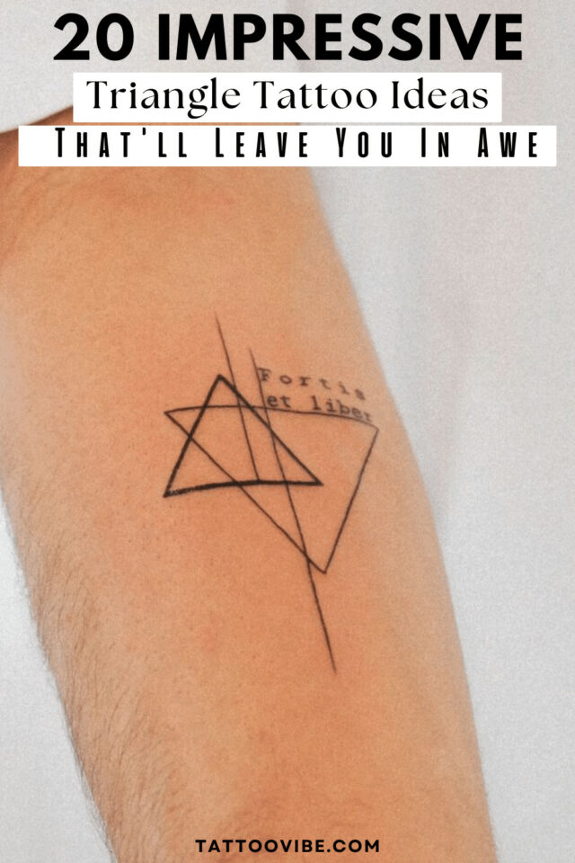 20 Impressive Triangle Tattoo Ideas That'll Leave You In Awe