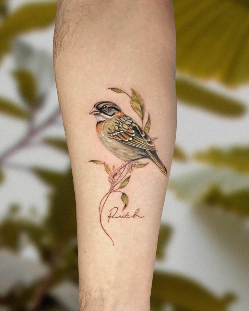 20 Sparrow Tattoos You'll Want To Add To Your Ink Collection