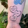22 Cute Candy Heart Tattoos To Inspire Your Next Ink