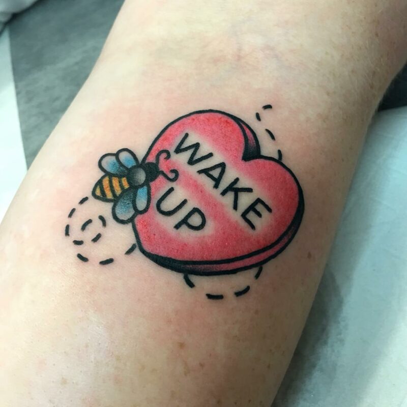 22 Cute Candy Heart Tattoos To Inspire Your Next Ink