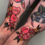 22 Cute Candy Heart Tattoos To Inspire Your Next Ink