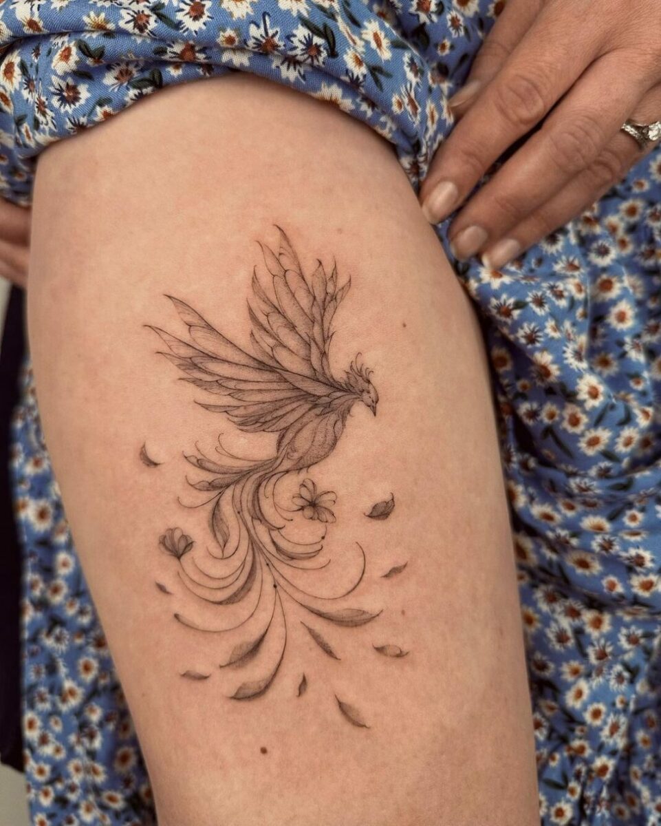 24 Amazing Phoenix Bird Tattoo Designs For A Fresh Start