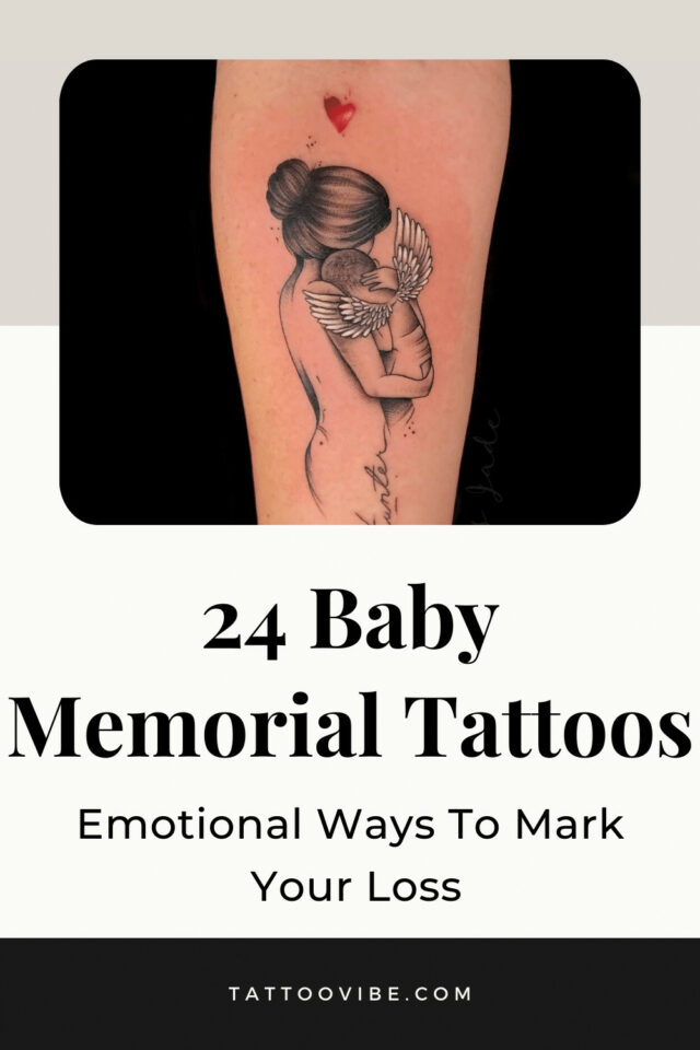 24 Baby Memorial Tattoos: Emotional Ways To Mark Your Loss