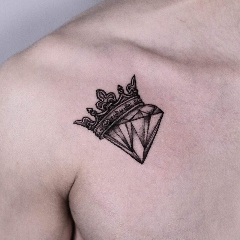 24 Gorgeous Takes On The Stunning Small Diamond Tattoo