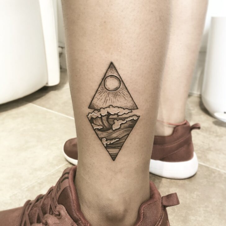 24 Wave And Sun Tattoo Ideas And The Meaning Behind Them