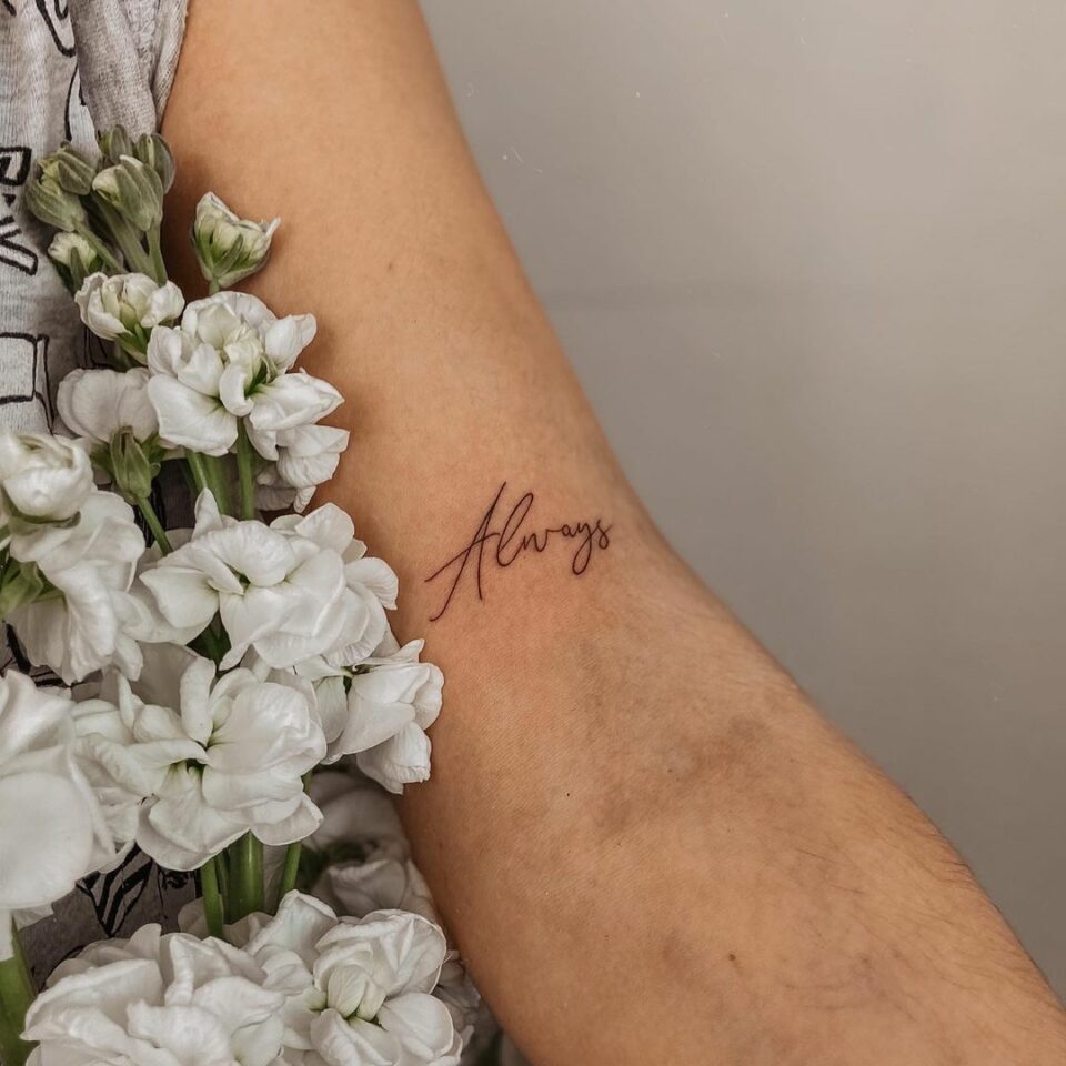 26 One-Word Tattoos That Attest To The Power Of Simplicity