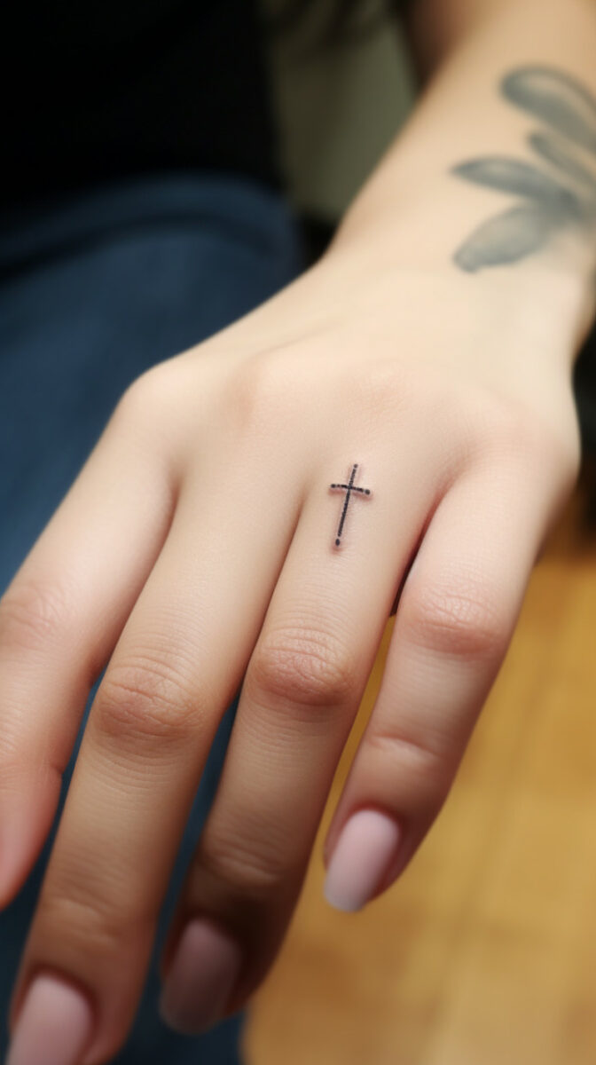 26 Simple Cross Tattoo Designs As An Ode To Your Faith