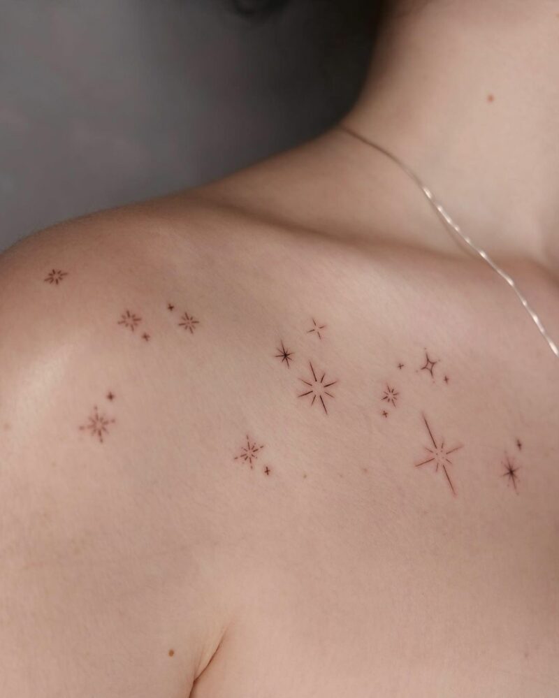 26 Sparkle Tattoo Designs To Find Your Stellar Inspiration