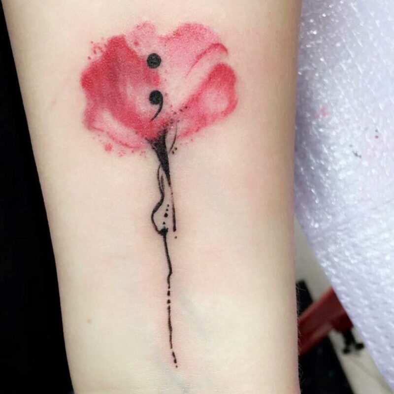 27 Resilient And Unique Semicolon Tattoo Ideas With Meanings