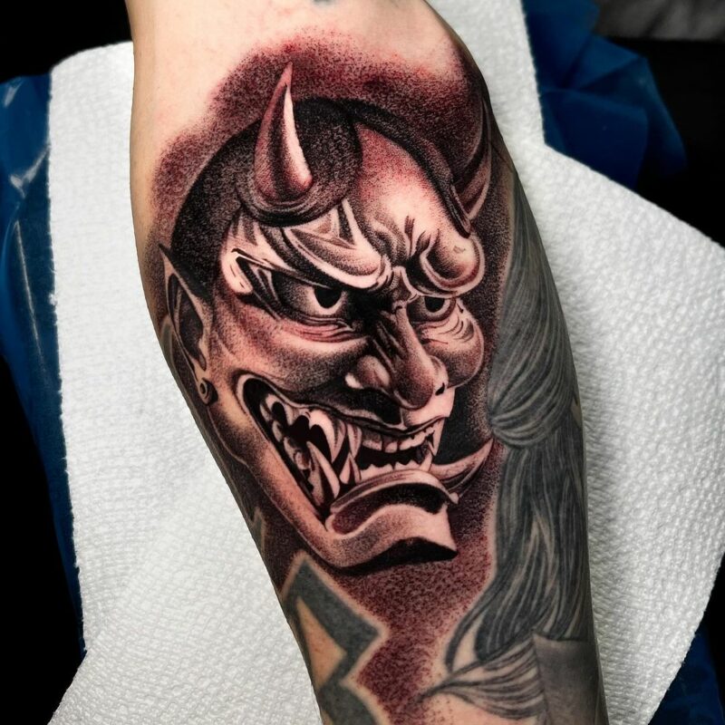 20 Powerful Oni Tattoo Designs To Unleash Your Inner Demon