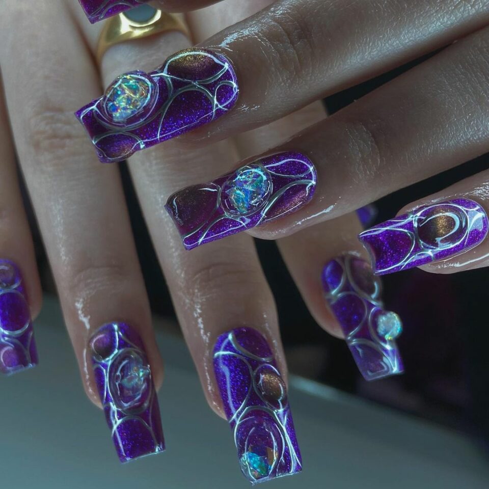 24 Astonishing Galaxy Nails To Feel Like You're In Outer Space