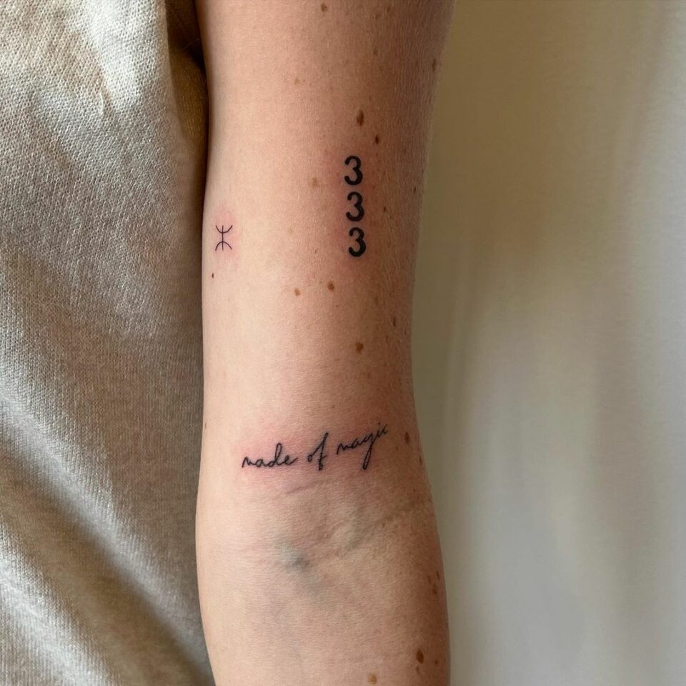 20 Exciting 333 Tattoo Ideas To Make You Chase Your Goals