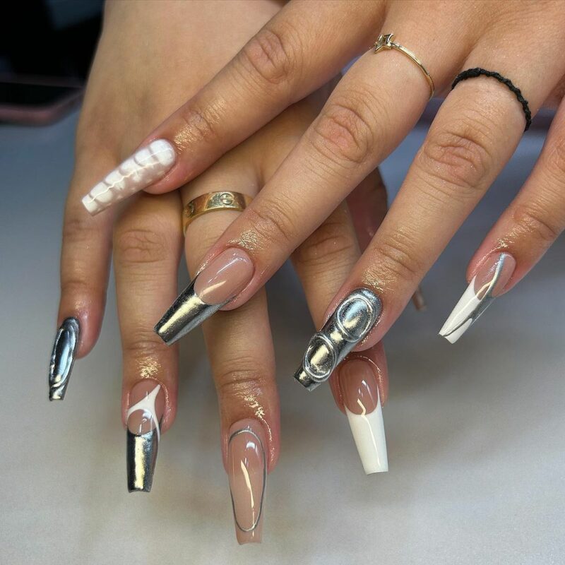 20 Silver Nail Designs To Bring A Silver Lining To Any Cloud