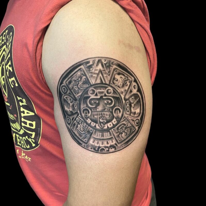20 Awesome Aztec Tattoos That Will Steal Your Heart