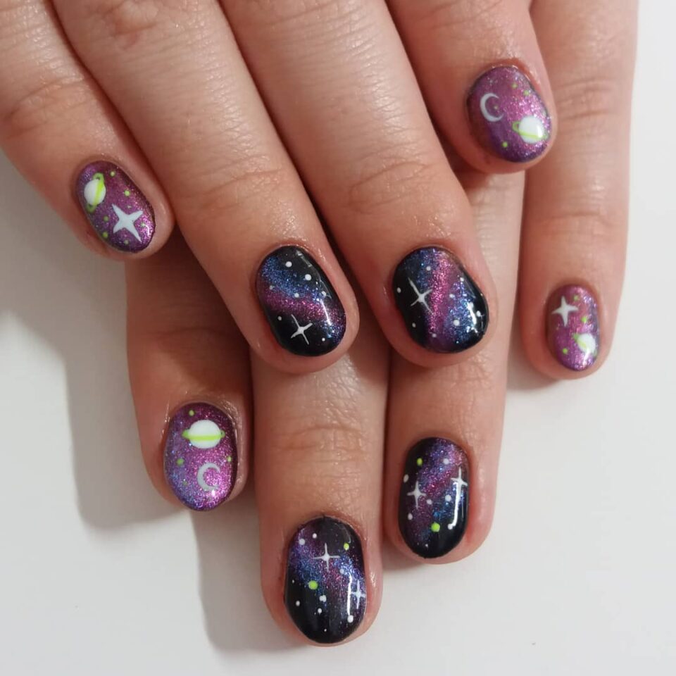 24 Astonishing Galaxy Nails To Feel Like You're In Outer Space