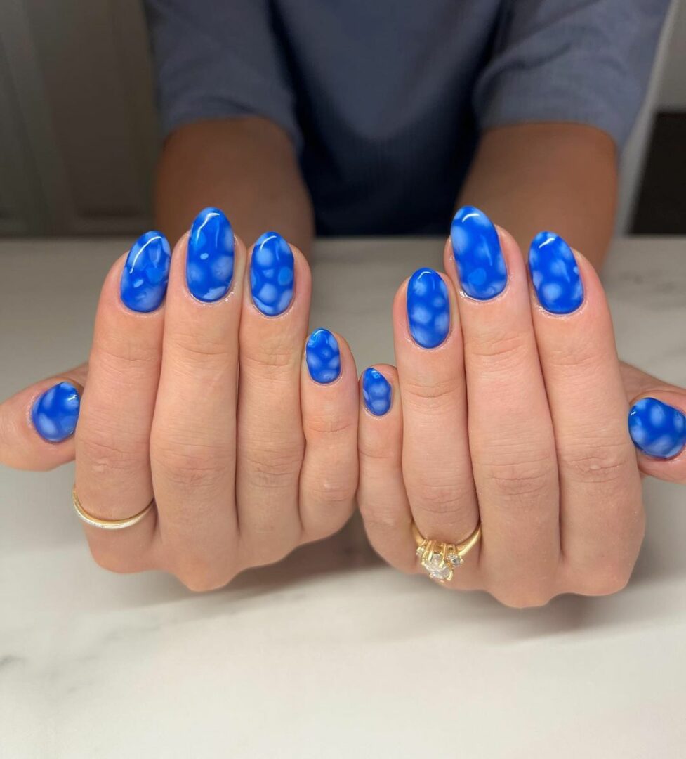20 Blue Nail Designs That Won't Leave You Feeling Blue