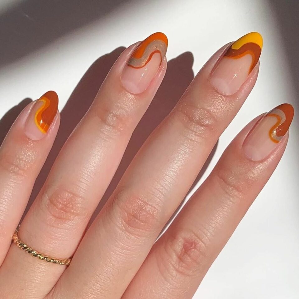 18 Cute And Cheerful Orange Nails For 2024
