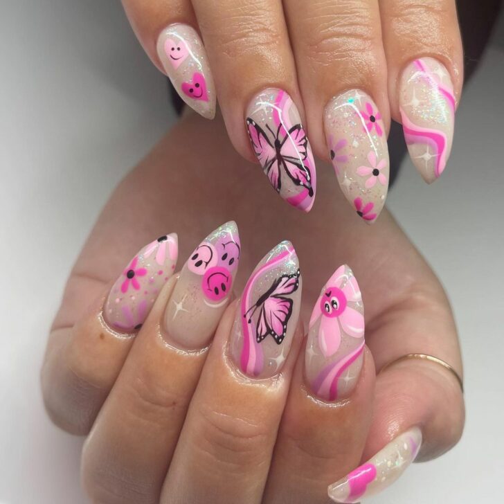 20 Prettiest Pink Nails To Add Color To Your Look