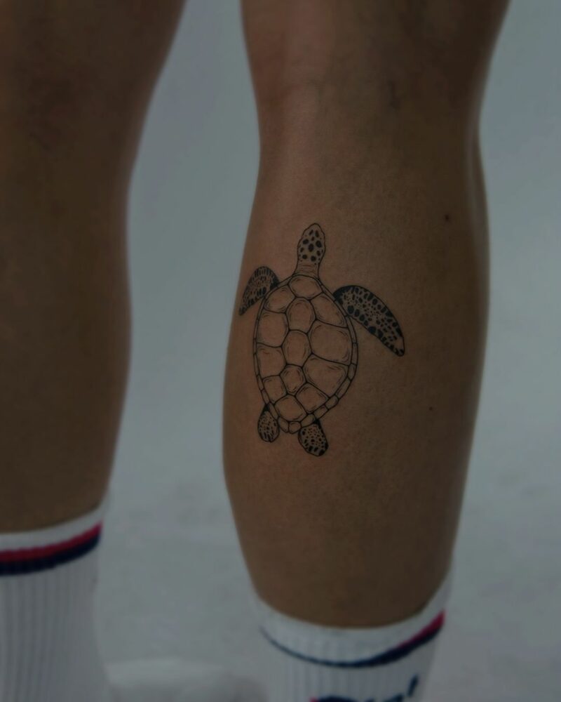22 Snappy Sea Turtle Tattoos Guaranteed To Make A Splash