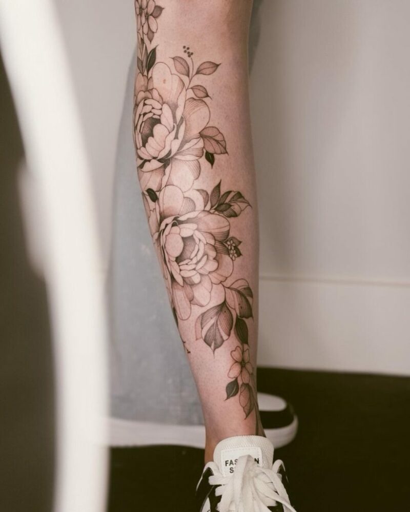 25 Spectacular Shin Tattoos That Are Worth The Pain