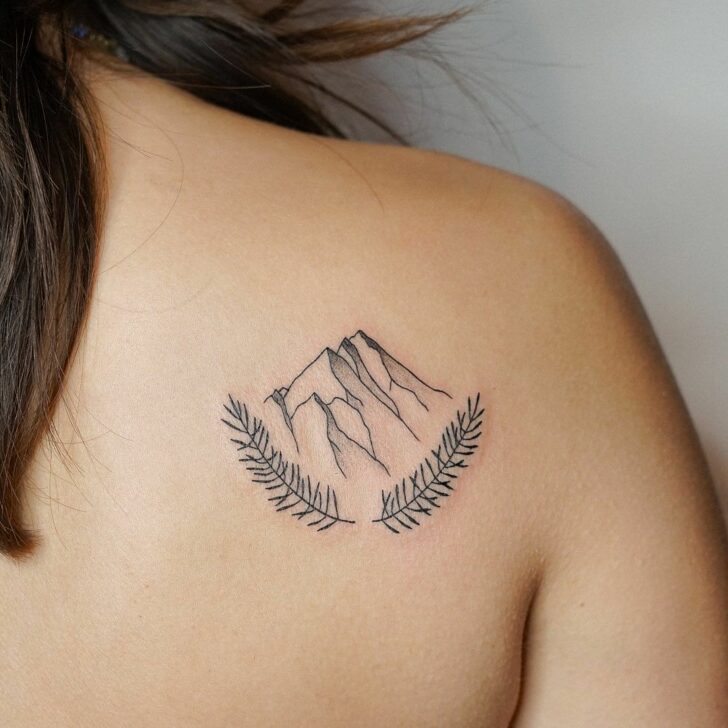 20 Mountain Tattoo Ideas That Prove The Power Of Simplicity