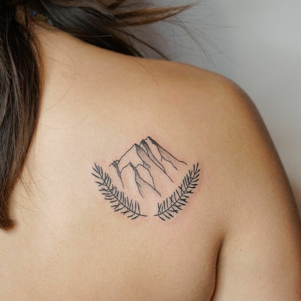 20 Mountain Tattoo Ideas That Prove The Power Of Simplicity