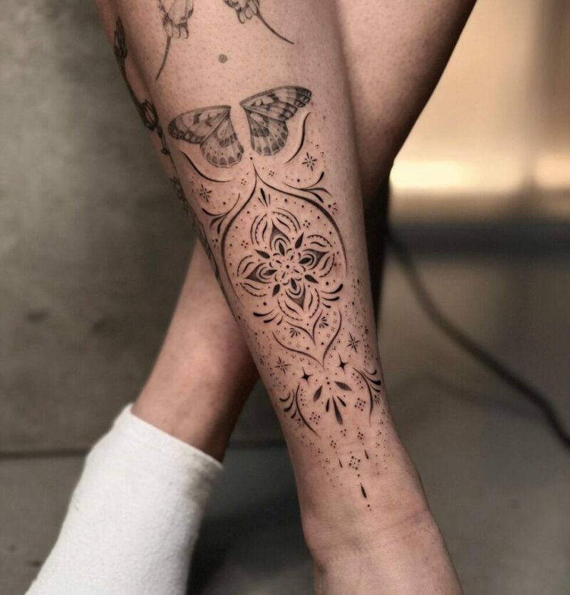 25 Spectacular Shin Tattoos That Are Worth The Pain