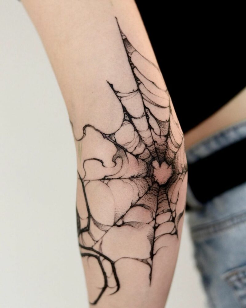 20 Astounding Spider Web Tattoo Ideas Woven From Ink