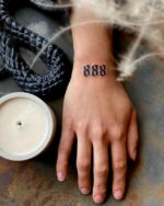 18 Powerful 888 Tattoos To Believe In The Divine