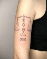 18 Powerful 888 Tattoos To Believe In The Divine