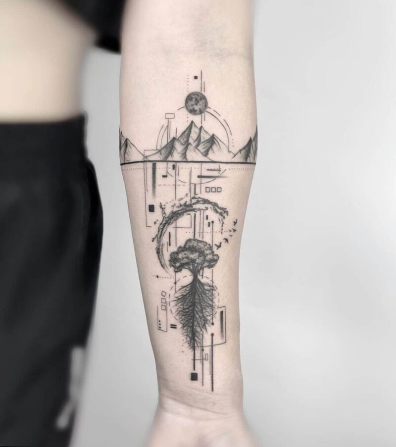 Geometric Tattoo Designs: 25 Eye-Catching Examples