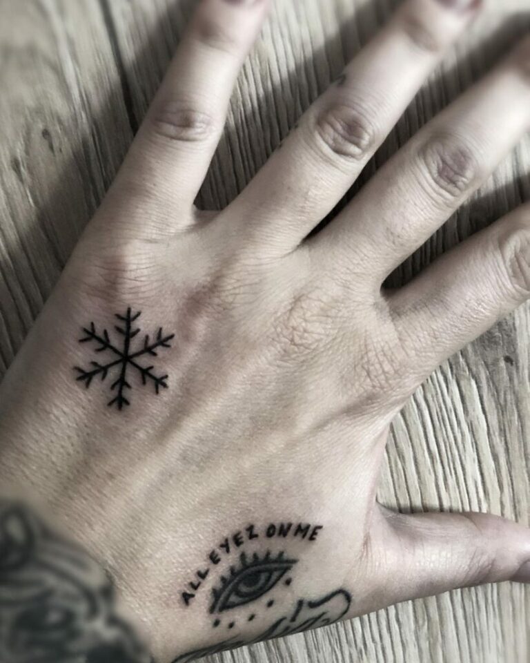20 Cool Snowflake Tattoo Ideas That Will Dance On Your Skin