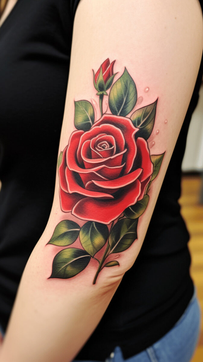 29 Traditional Rose Tattoo Designs for Timeless Personal Expression