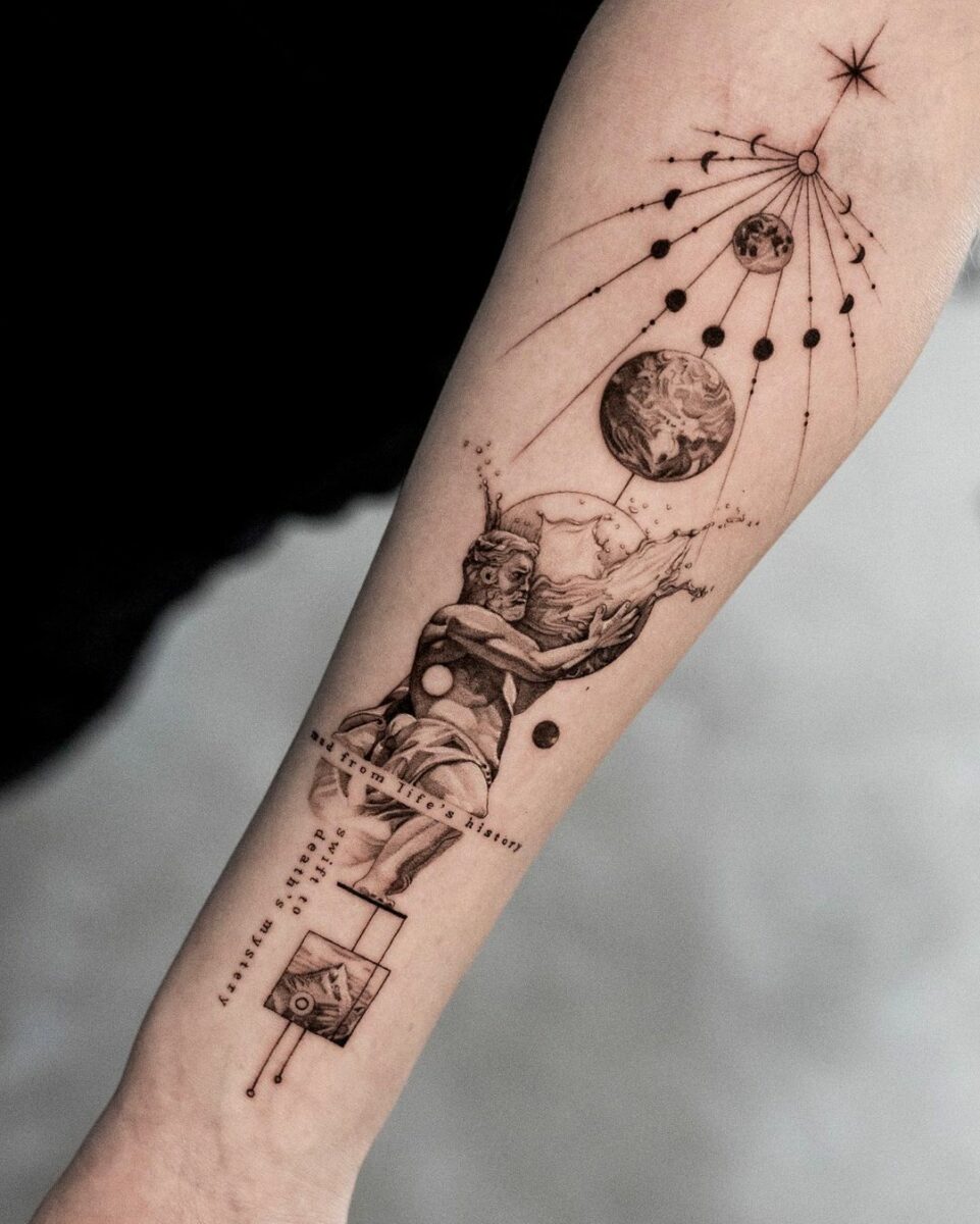 23 Earth Tattoo Ideas For The Lovers Of Our Only Home