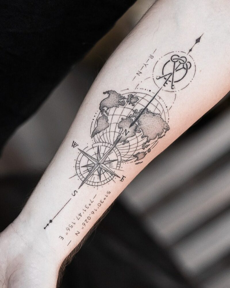 23 Earth Tattoo Ideas For The Lovers Of Our Only Home