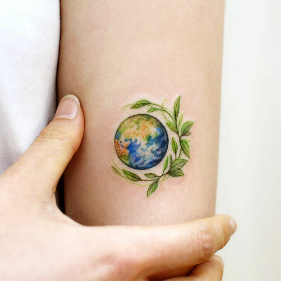23 Earth Tattoo Ideas For The Lovers Of Our Only Home