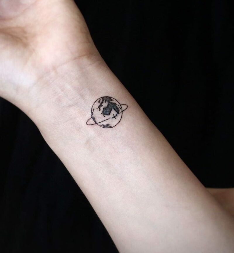 23 Earth Tattoo Ideas For The Lovers Of Our Only Home